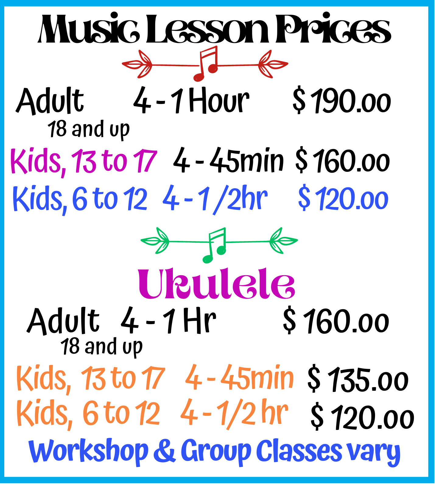 Music Lessons & Classes - mountainmusicparlor